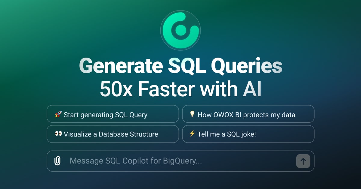 Owox Bi Sql Copilot For Bigquery Ai Driven Sql Query Generation