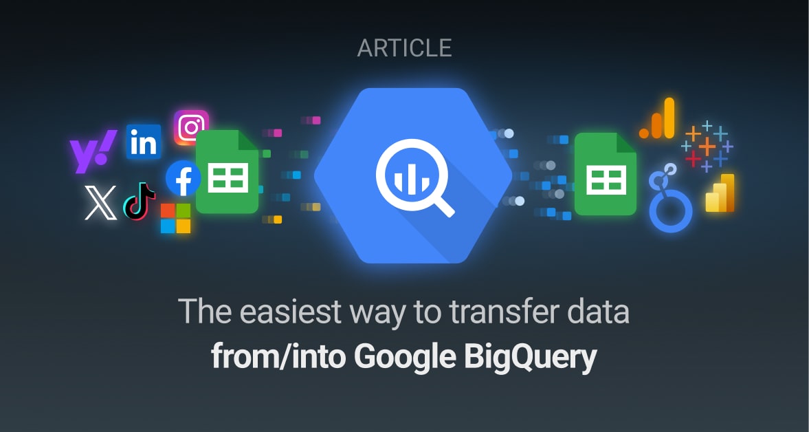 Effortless Data Transfers to and from Google BigQuery in 2024